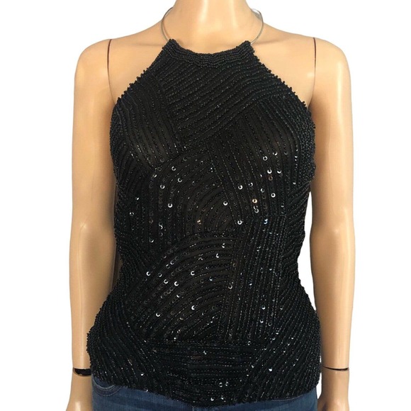 Heart Moon Star | Tops | Y2k Heart Moon Star Halter Top Beaded Sequin ...